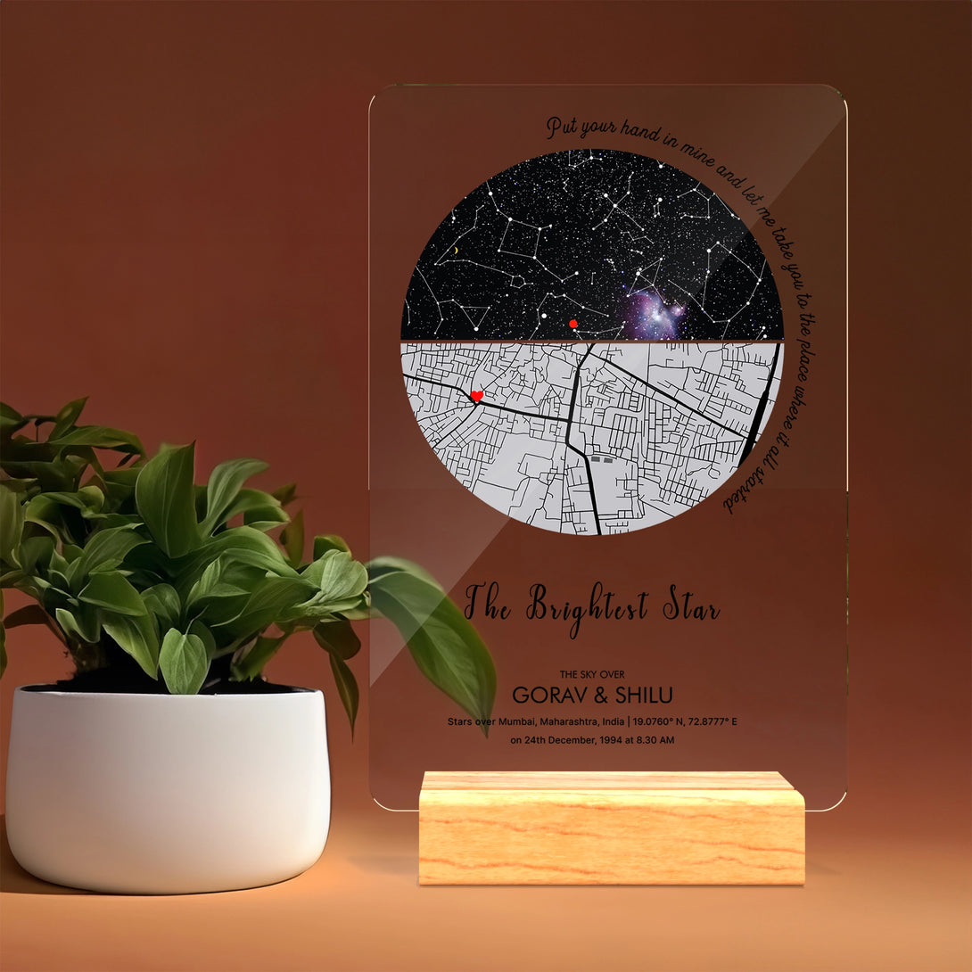 Personalized Star Map With Location Map – Ritwikas