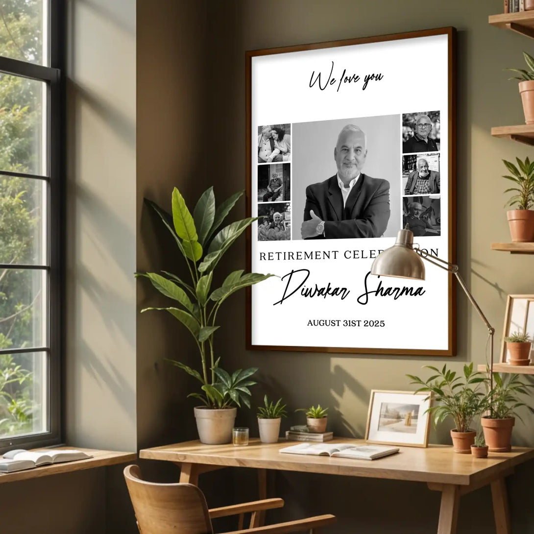 Retirement Gift – Custom Pictures Collage – Ritwikas